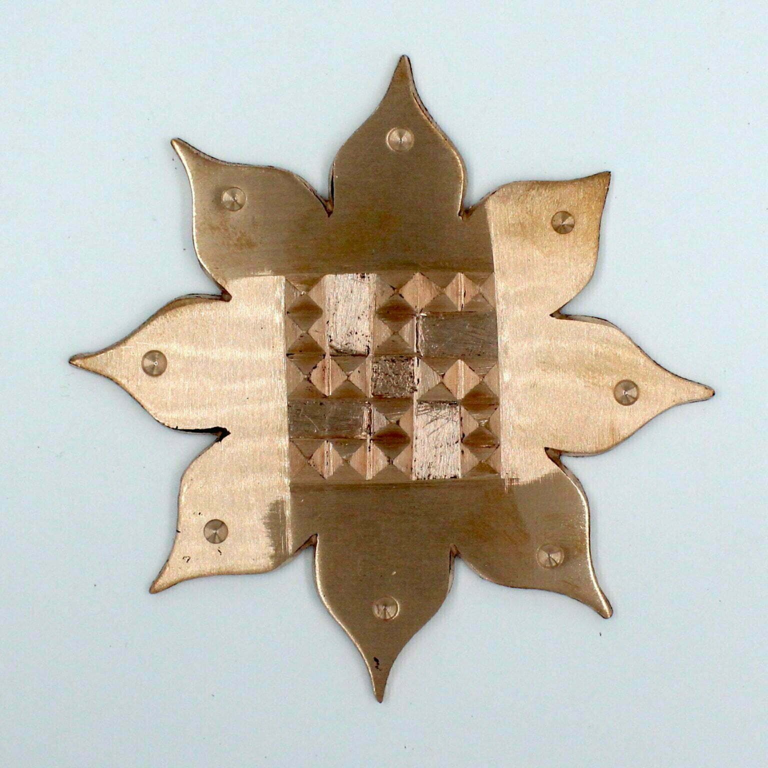 Buy Copper Lotus Swastik Pyramid