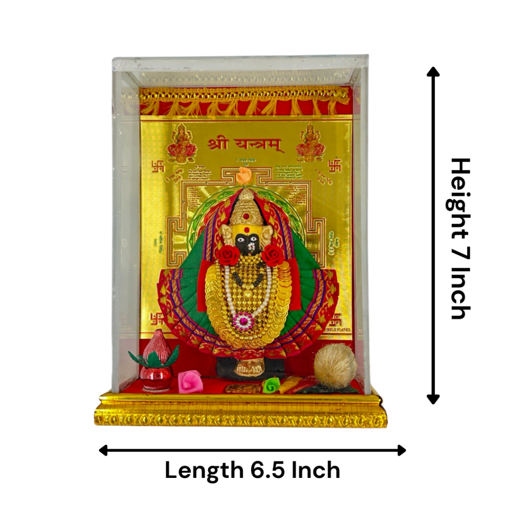 Buy Elegant Mahalaxmi Box Frame In Premium Glass Finish
